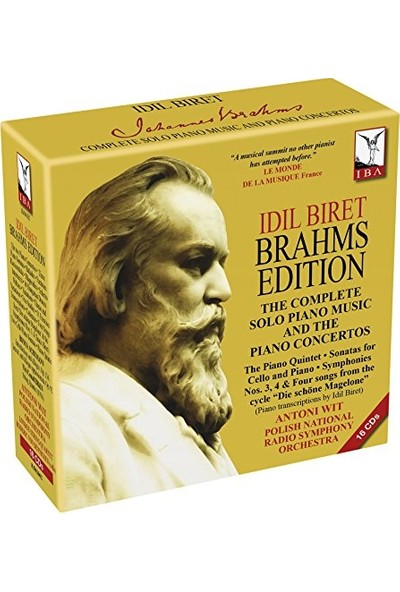 İdil Biret Brahms Edition - CD İdil Biret Brahms Edition - CD
