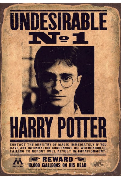Marple's Harry Potter Undesirable Poster Marple's Harry Potter Undesirable Poster