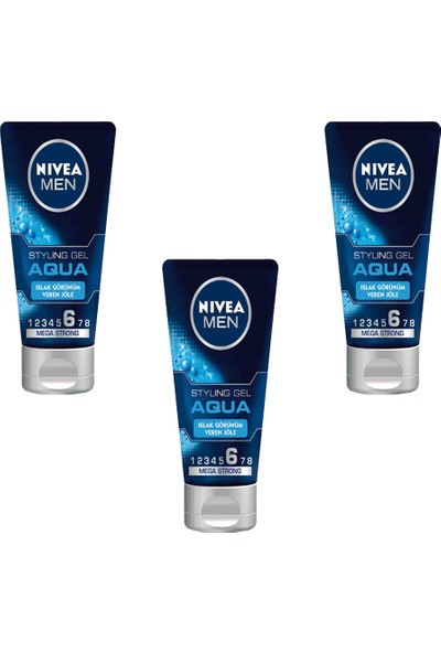 Nivea Aqua Jöle Islak Görünümlü Saçlar - Ultra Güçlü 150 ml x 3 Adet Nivea Aqua Jöle Islak Görünümlü Saçlar - Ultra Güçlü 150 ml x 3 Adet