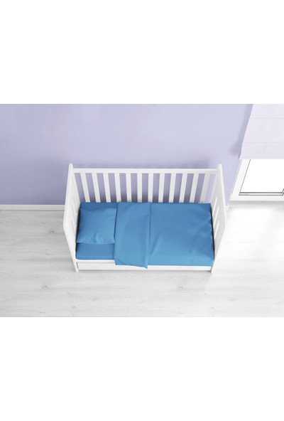 Maki Pamuklu Mavi Bebek Nevresim Takımları