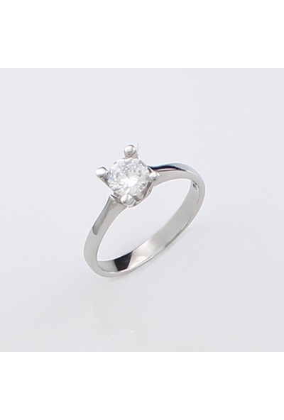 Hanzade Gümüş 925 Ayar Zirkon Taşlı Tek Taş Yüzük Hanzade Gümüş 925 Ayar Zirkon Taşlı Tek Taş Yüzük