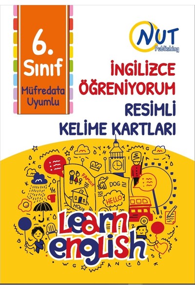 Nut Publishing 6. Sınıf İngilizce Öğreniyorum Resimli Kelime Kartları