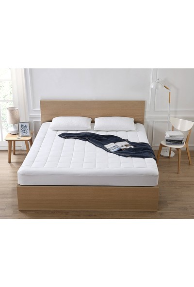 Kunzita Home Çift Kişilik Çift Sıra Fitted Microfiber Uyku Pedi 160 x 200