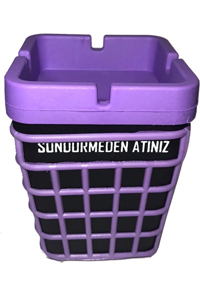 Moniev Kokusuz Sigara Küllük 2'li Yanmaz Renkli Küllük