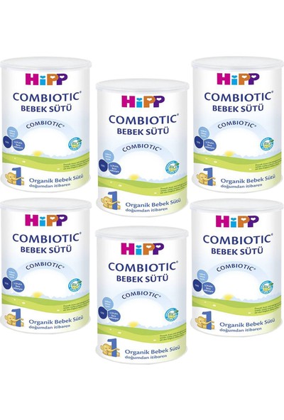 Hipp 1 Organik Combiotic Bebek Sütü 350 gr - 6'lı Hipp 1 Organik Combiotic Bebek Sütü 350 gr - 6'lı