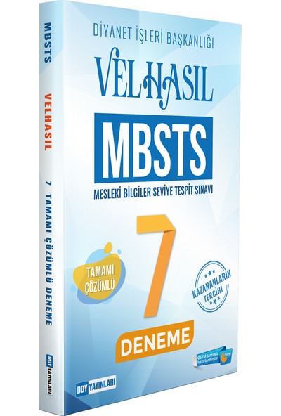 Ddy Yayınları Velhasıl Mesleki Bilgiler Seviye Tespit Sınavı 7 Çözümlü Deneme Ddy Yayınları Velhasıl Mesleki Bilgiler Seviye Tespit Sınavı 7 Çözümlü Deneme