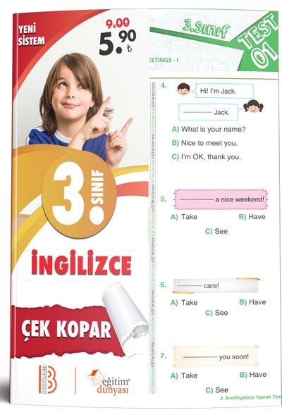 Eğitim Dünyası & Benim Hocam Yayınları - 3. Sınıf Ingilizce Çek Kopar Yaprak Test Eğitim Dünyası & Benim Hocam Yayınları - 3. Sınıf Ingilizce Çek Kopar Yaprak Test
