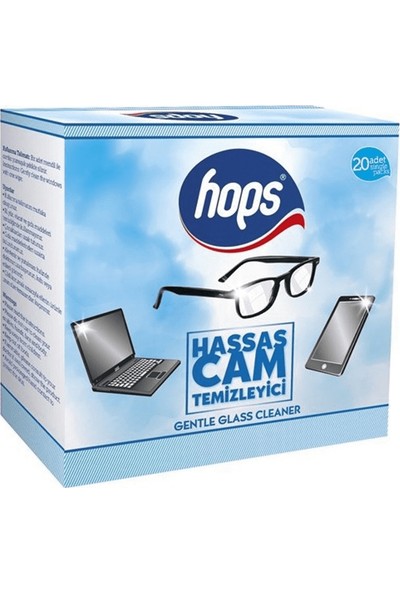 Mavitasarımdan Hops Hassas Cam Temizleyici Mendil 40'lı 2 Paket Mavitasarımdan Hops Hassas Cam Temizleyici Mendil 40'lı 2 Paket