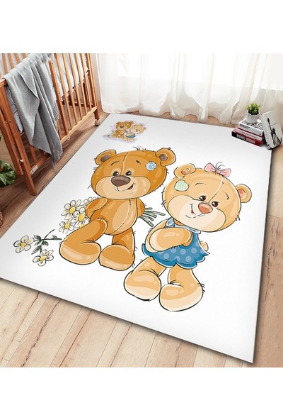 Caprice Sevimli Ayıcıklı cp39 80 x 150 cm Çocuk Odası Halısı