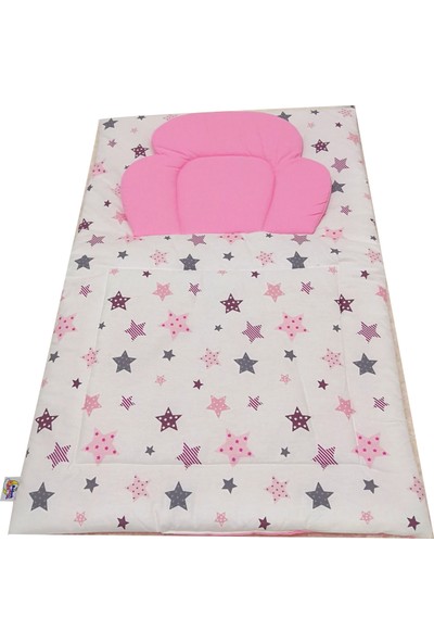Bebek Atölyesi Pembe Yıldızlar Alt Açma Minderi