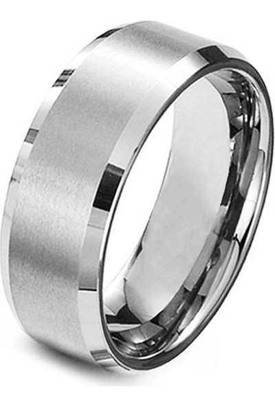 Chavin Orta Kısmı Mat Çelik Unisex Yüzük cd76 Chavin Orta Kısmı Mat Çelik Unisex Yüzük cd76