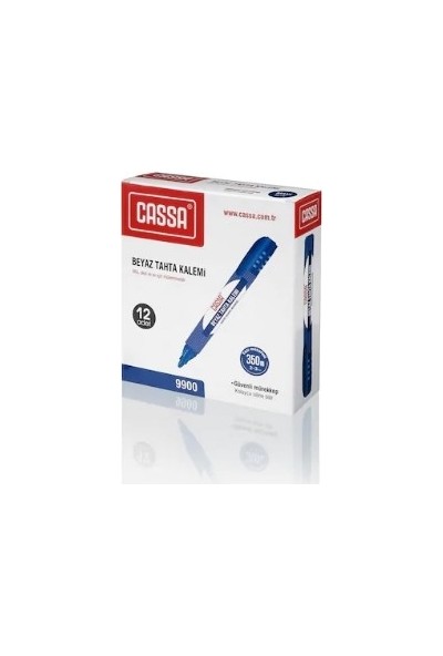 Cassa Beyaz Tahta Kalemi Doldurulabilir Mavi 12'li Paket Cassa Beyaz Tahta Kalemi Doldurulabilir Mavi 12'li Paket