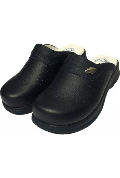 Yumuşak Tabanlı Siyah Sabo Terlik