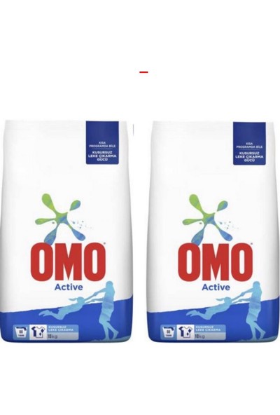 Omo Actıve Toz Çamaşır Deterjanı 10 kg 2 Adet Omo Actıve Toz Çamaşır Deterjanı 10 kg 2 Adet