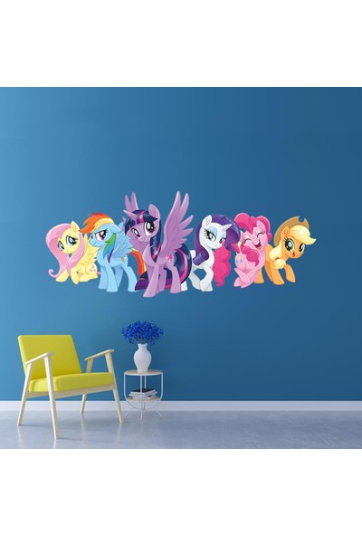 Kt Decor My Little Pony Kız Çocuk Odası Duvar Sticker