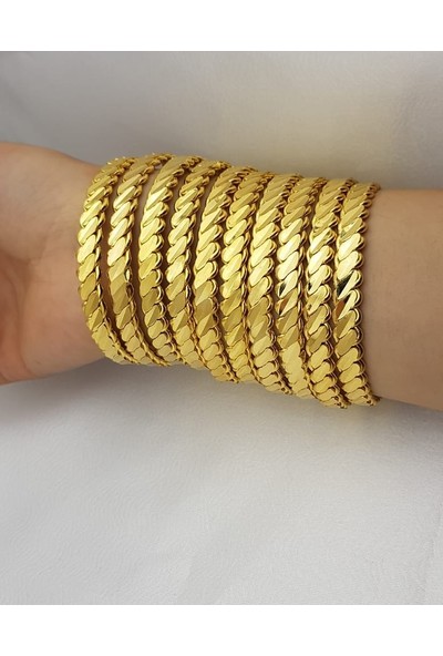 Altındolabım Altın Kaplama Adana Burma Bilezik 22 Ayar Düğün Nişan Kına Altındolabım Altın Kaplama Adana Burma Bilezik 22 Ayar Düğün Nişan Kına