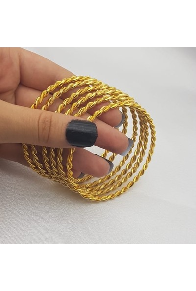 Altındolabım Altın Kaplama Adana Burgu Model Bilezik 20 gr Üçlü Adana Burma 22 Ayar Altındolabım Altın Kaplama Adana Burgu Model Bilezik 20 gr Üçlü Adana Burma 22 Ayar