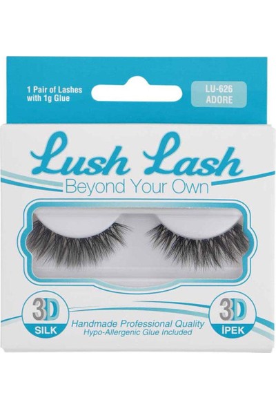Lush Lash Ipek Kirpik 3D Adore LU-626 8699067176265