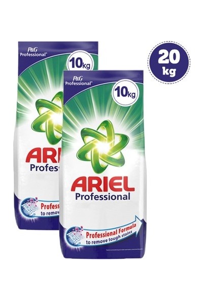 Ariel Professional Toz Çamaşır Deterjanı 10 kg 2 Adet Ariel Professional Toz Çamaşır Deterjanı 10 kg 2 Adet