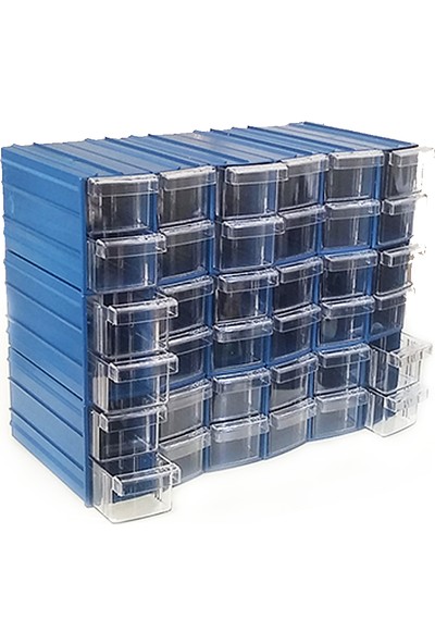 Sembol Y114 Plastik Çekmeceli Kutu 36 Çekmeceli