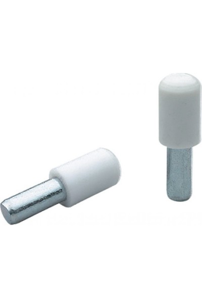 Arvax Plastik Başlı Metal Raf Pimi Beyaz 100'lü