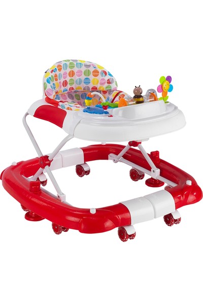 Babyhope 212 Royal Sallanır Yürüteç (KIRMIZI-BEYAZ)