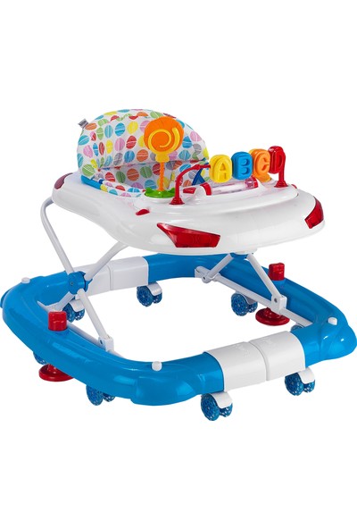 Babyhope 219 Desenli Salla Yürüteç Mavi