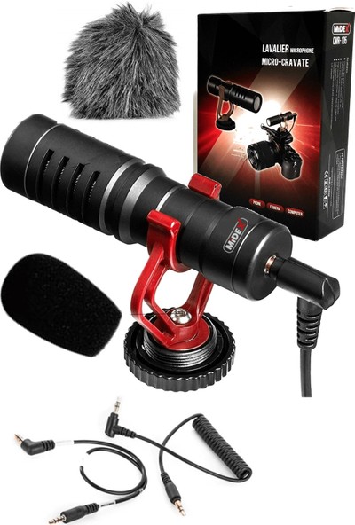 Midex CMR-105S Video Fotoğraf Makinesi Kamera Shotgun Mikrofon + Tüylü Sünger Midex CMR-105S Video Fotoğraf Makinesi Kamera Shotgun Mikrofon + Tüylü Sünger