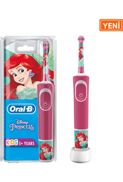Oral-B Çocuklar İçin Şarj Edilebilir Diş Fırçası D100 Princess Özel Seri Oral-B Çocuklar İçin Şarj Edilebilir Diş Fırçası D100 Princess Özel Seri