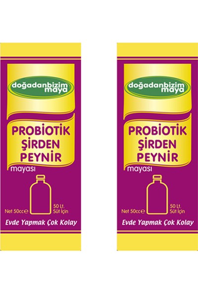 Doğadan Bizim Probiyotik Şirden Peynir Mayası 50 ml x 2 Kutu Doğadan Bizim Probiyotik Şirden Peynir Mayası 50 ml x 2 Kutu