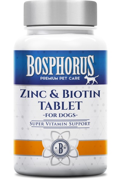 Bosphorus Köpekler İçin Çinko Biotin Tablet 60 Adet Bosphorus Köpekler İçin Çinko Biotin Tablet 60 Adet