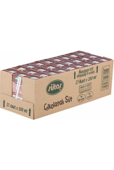 Sütaş Çikolatalı Süt 200 ml 27' li
