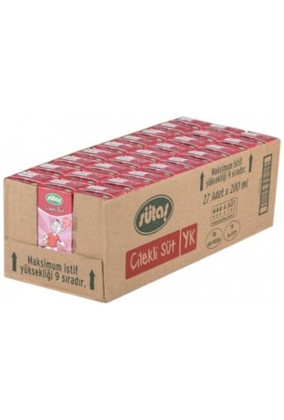 Sütaş Çilekli Süt 180 ml 27'li
