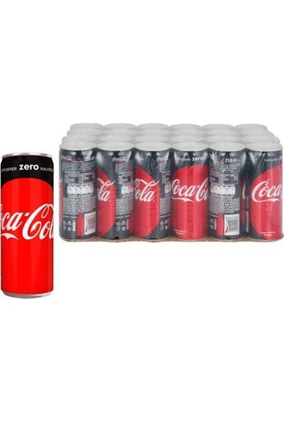 Coca Cola Zero 250 ml x 24' lü