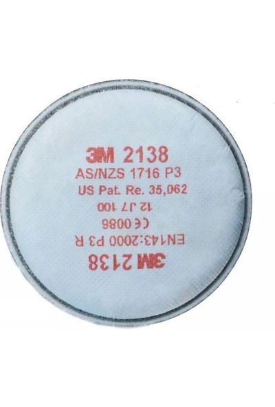 3M P3 Organik Ozon Gaz Buhar Filtresi 2138 1 Çift