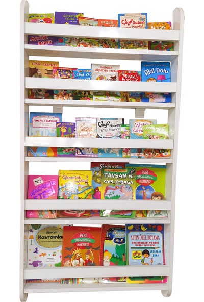 Emdief HomeMontessori 5 Raflı KitaplıkÇocuk Odası Kitaplığı