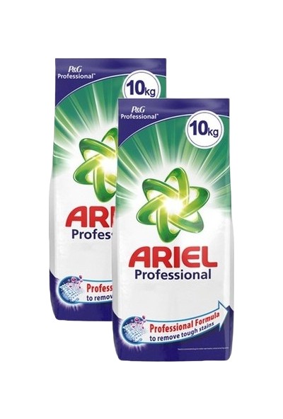 Ariel Professional Toz Çamaşır Deterjanı 10 kg 2'li Ariel Professional Toz Çamaşır Deterjanı 10 kg 2'li