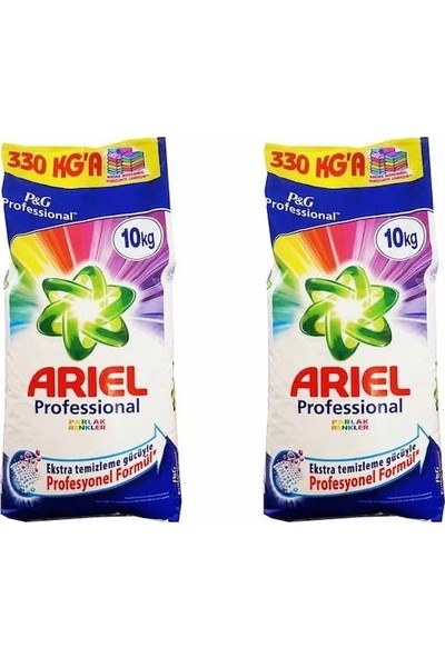 Ariel Parlak Renkler 20 kg 2'li Ariel Parlak Renkler 20 kg 2'li