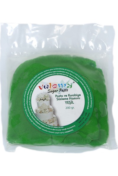 Velomy Şeker Hamuru Yeşil 200 gr Velomy Şeker Hamuru Yeşil 200 gr