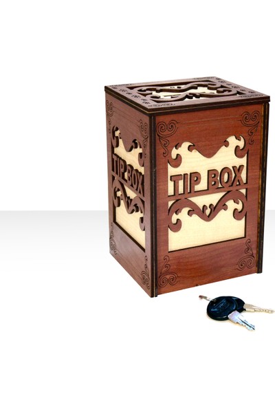 Kara Koç Ahşap Tip Box Bahşiş Kutusu Anahtarlı Kilitli Kara Koç Ahşap Tip Box Bahşiş Kutusu Anahtarlı Kilitli