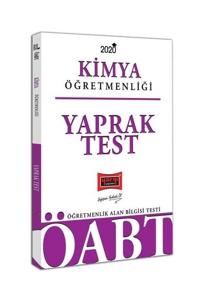 Yargı Yayınevi 2020 ÖABT Kimya Öğretmenliği Yaprak Test Yargı Yayınevi 2020 ÖABT Kimya Öğretmenliği Yaprak Test