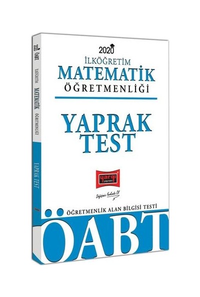 Yargı Yayınevi 2020 ÖABT İlköğretim Matematik Öğretmenliği Yaprak Test