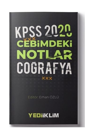Yediiklim Yayınları 2020 KPSS Cebimdeki Notlar Coğrafya Yediiklim Yayınları 2020 KPSS Cebimdeki Notlar Coğrafya