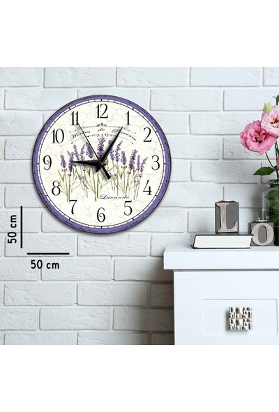 Evimona Vintage Mdf Duvar Saati-50 x 50 cm - Y-047