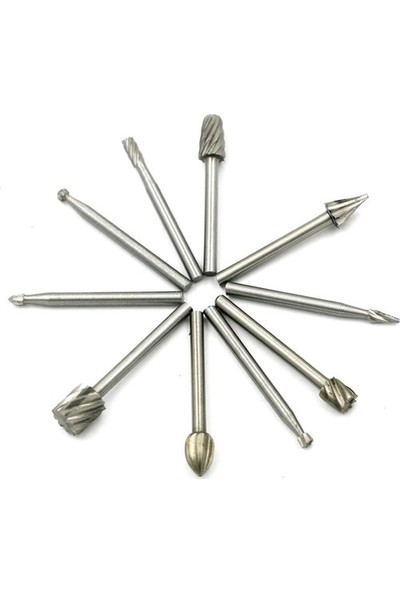 Merttools Hss Dremel Gravür Ahşap Oyma Matkap Ucu Seti 10'lu Merttools Hss Dremel Gravür Ahşap Oyma Matkap Ucu Seti 10'lu