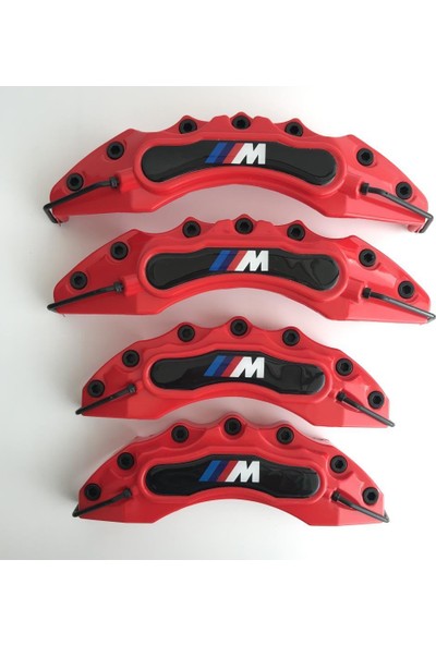 Newdizayn Kaliper Kapağı 4'lü Set Takım M Technic Kırmızı Renk