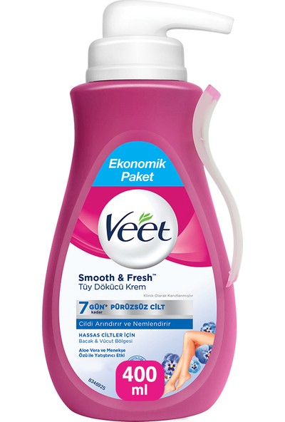 Veet Tüy Dökücü Krem Bacak & Vücut Bölgesi Hassas Ciltler 400 ml