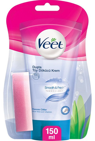 Veet Duşta Tüy Dökücü Krem Bacak & Vücut Bölgesi Hassas Ciltler 150 ml Veet Duşta Tüy Dökücü Krem Bacak & Vücut Bölgesi Hassas Ciltler 150 ml