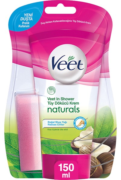 Veet Tüy Dökücü Krem Duşta Naturals Shea Yağı 150 Ml Veet Tüy Dökücü Krem Duşta Naturals Shea Yağı 150 Ml