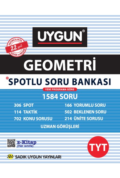 Uygun Ygs Geometri Spotlu Soru Bankası - Ali Şahin Uygun Ygs Geometri Spotlu Soru Bankası - Ali Şahin